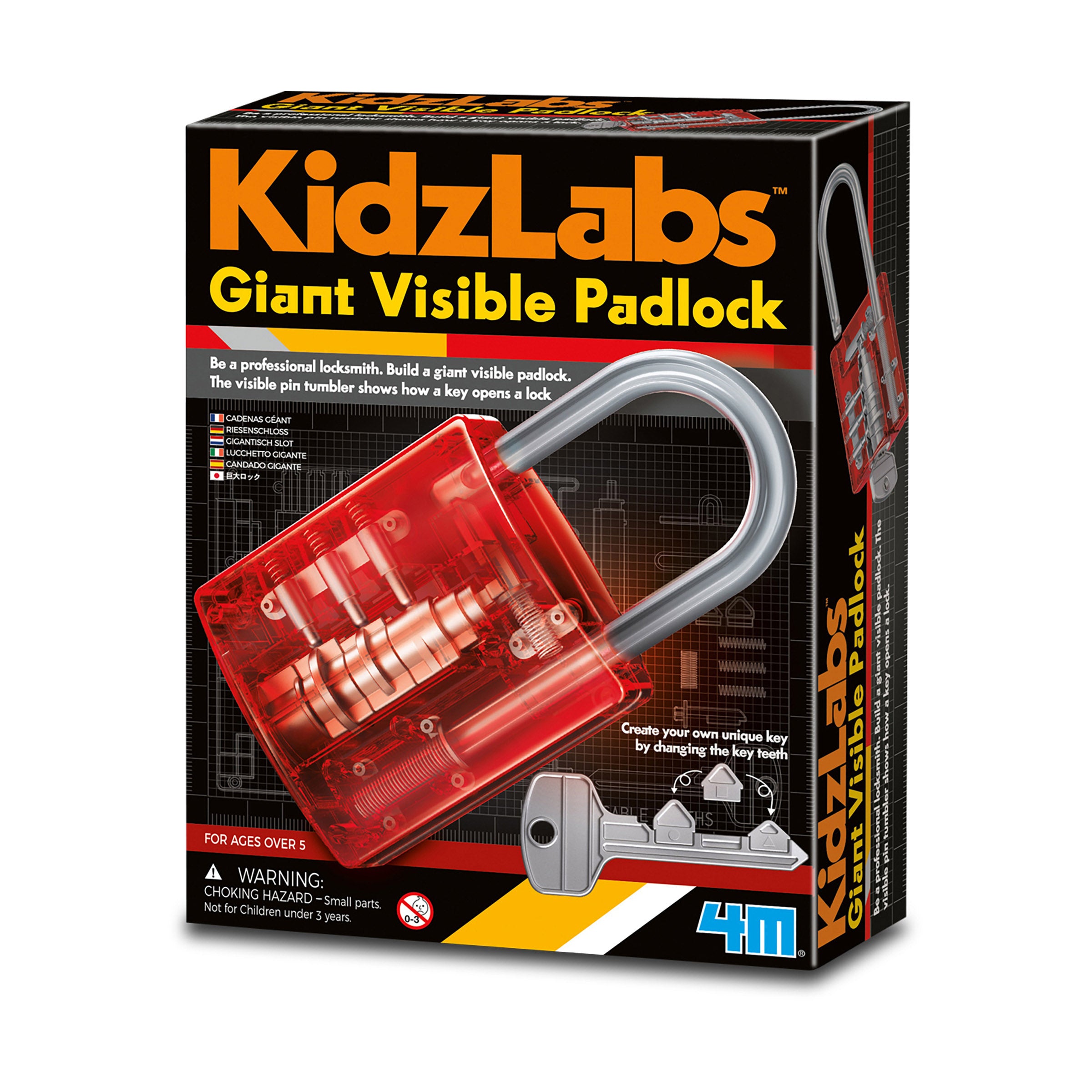 4M - KIDZLABS - GIANT VISIBLE PADLOCK – Outback Hobbies