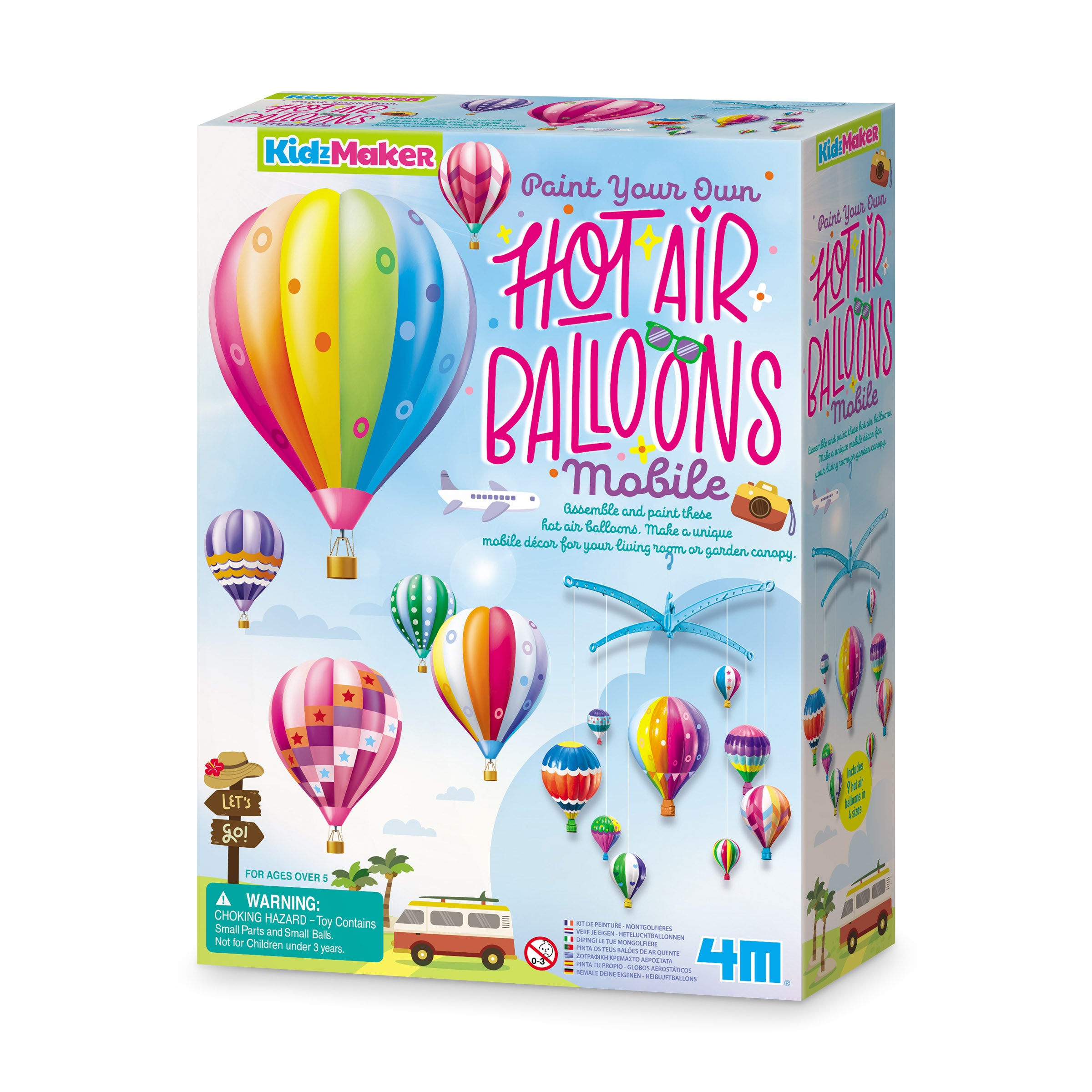 4M - KIDZMAKER - HOT AIR BALLOONS MOBILE – Outback Hobbies