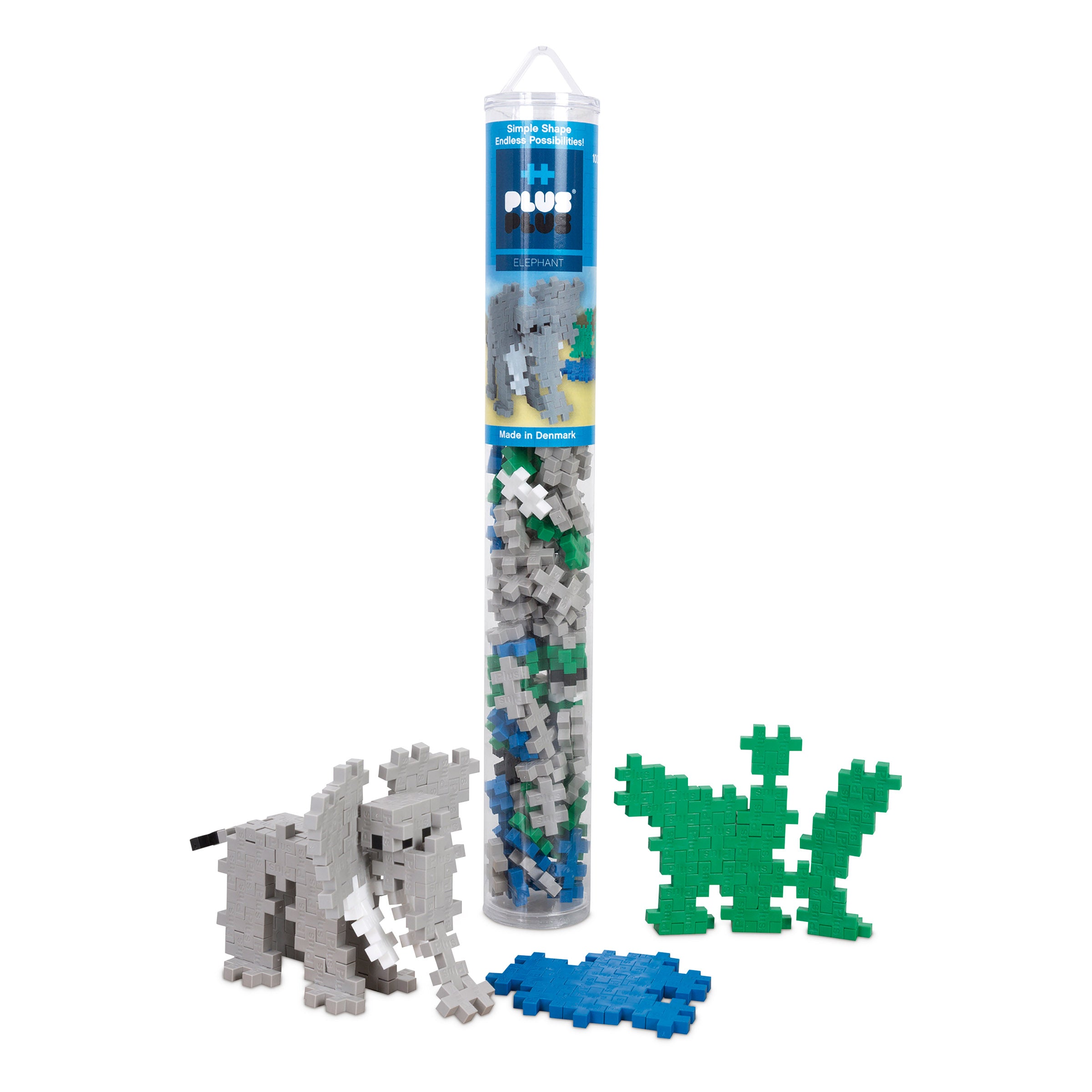 PLUS-PLUS - ELEPHANT - 100 PCS TUBE – Outback Hobbies