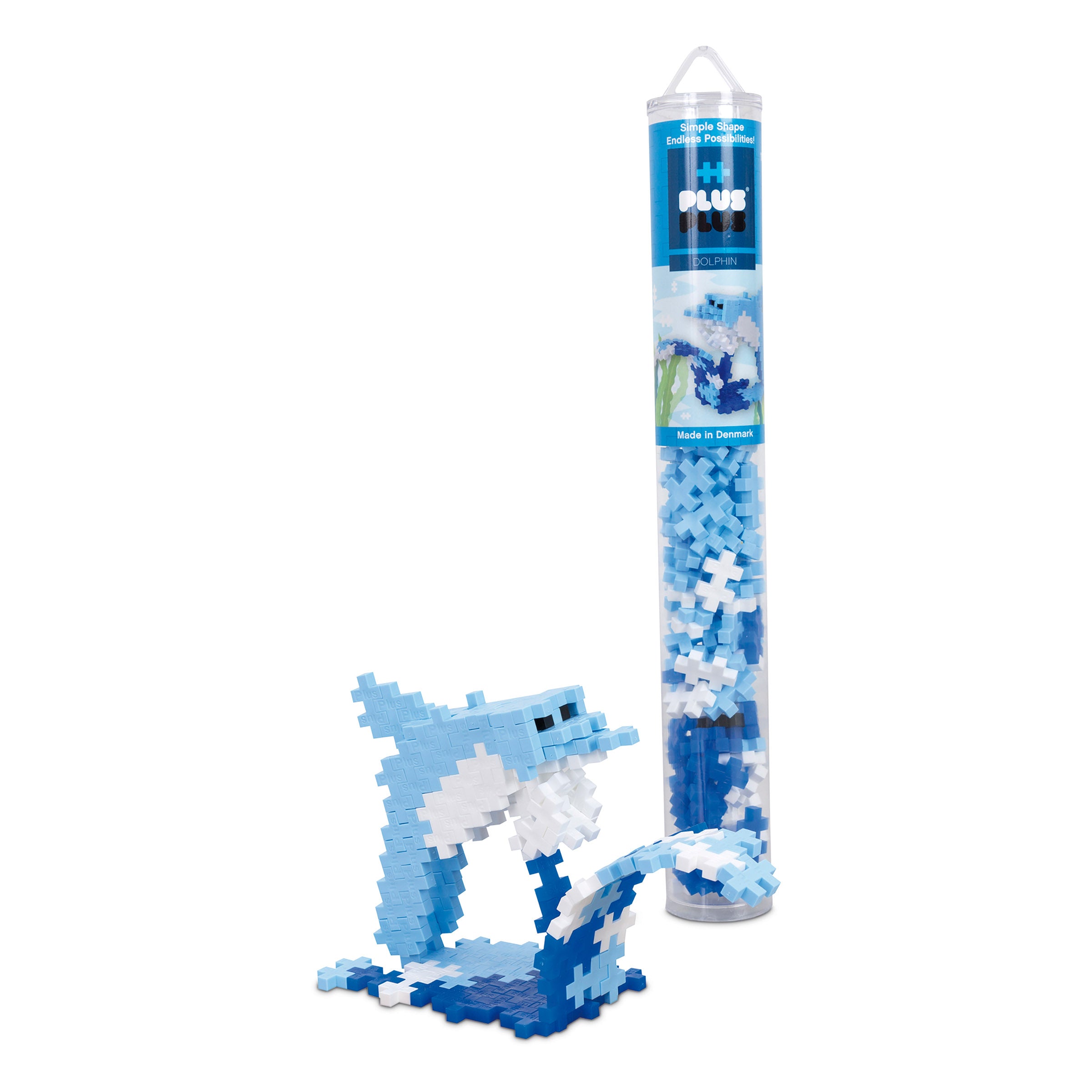 PLUS-PLUS - DOLPHIN - 100 PCS TUBE – Outback Hobbies