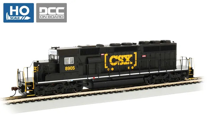 BACHMANN CSX BLACK (HTM) #8905 EMD SD40-2 LOCO W/DCC, HO SCALE ...