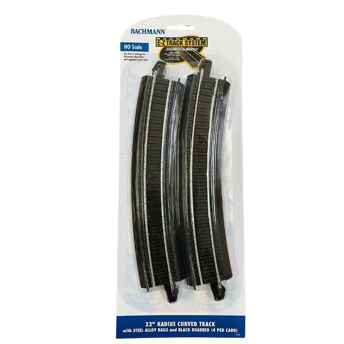 BACHMANN 22" RADIUS CURVED TRACK, 4/PACK, HO SCALE – Outback Hobbies