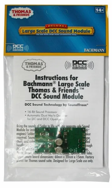 BACHMANN LARGE SCALE THOMAS & FRIENDS DCC SOUND MODULE FOR LOCOS ...